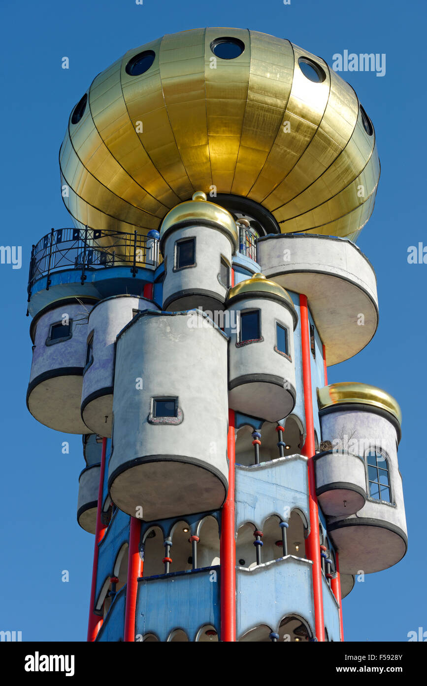 Kuchlbauer tower by architect Friedensreich Hundertwasser ...