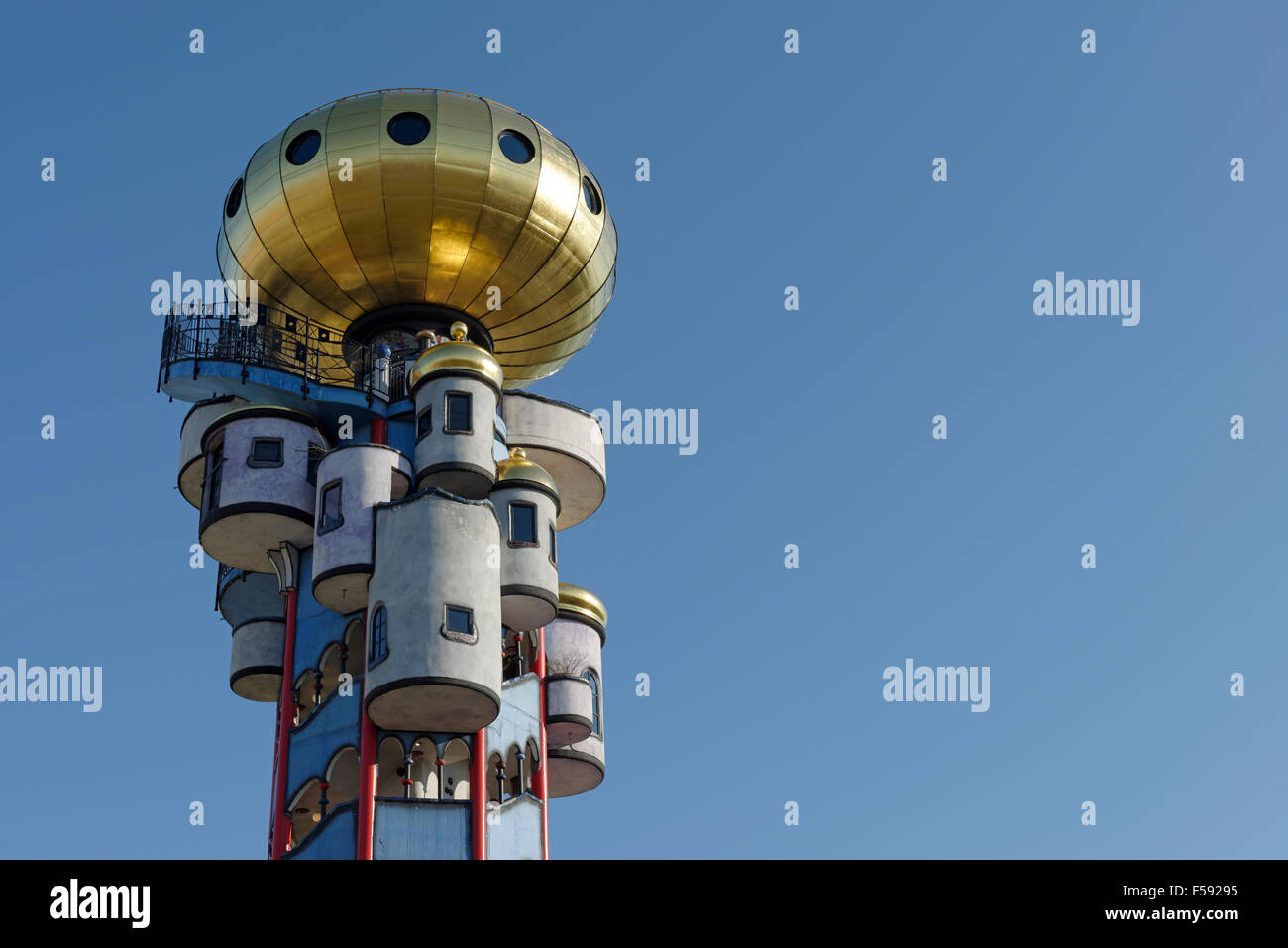 Kuchlbauer tower by architect Friedensreich Hundertwasser ...