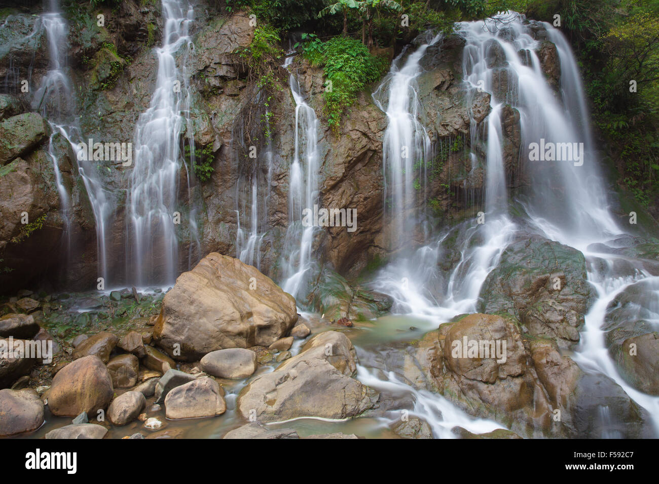 Tien Sa Waterfall, Sapa village, Lao Cai Province, Northwest Vietnam ...