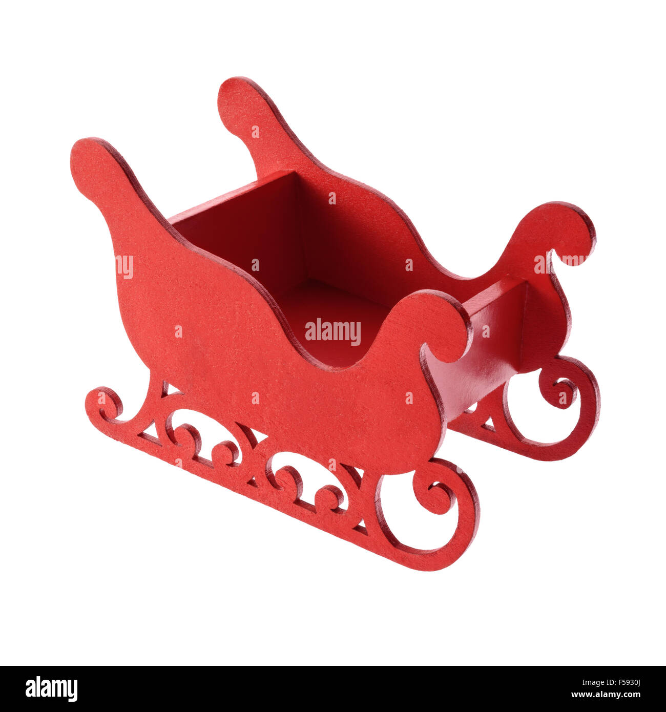 Red Wooden Sled