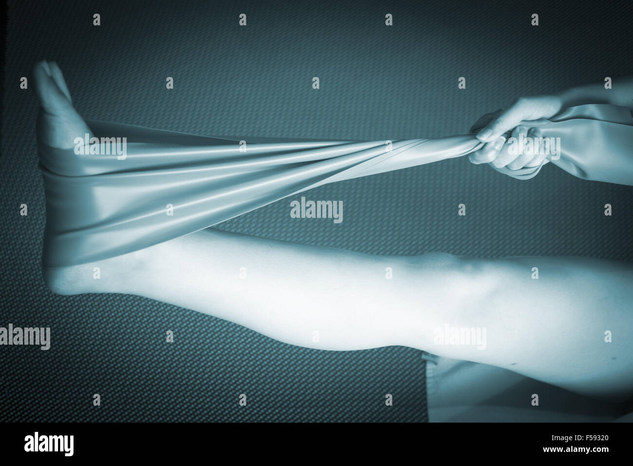 Pilates stretching leg hamstring foot achiles tendon yoga flexibility ...