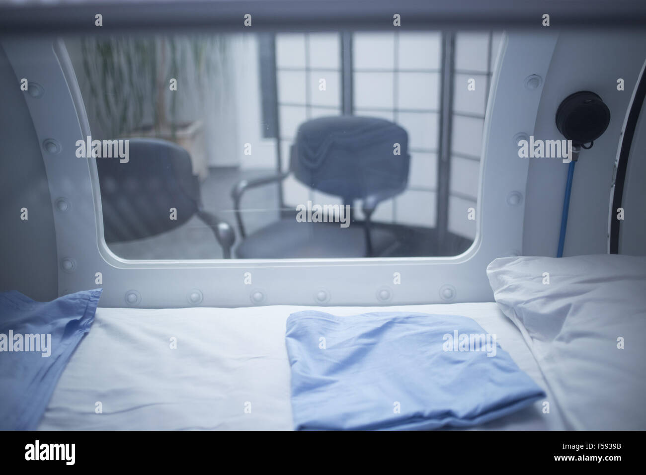 Hyperbaric Oxygen Therapy (HBOT) chamber tank used for specialised ...