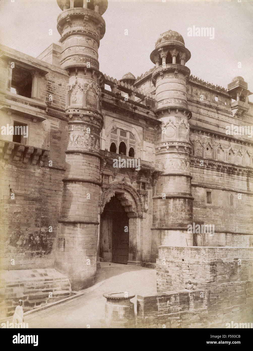 The entrance of Fort Gwalior, India Stock Photo - Alamy