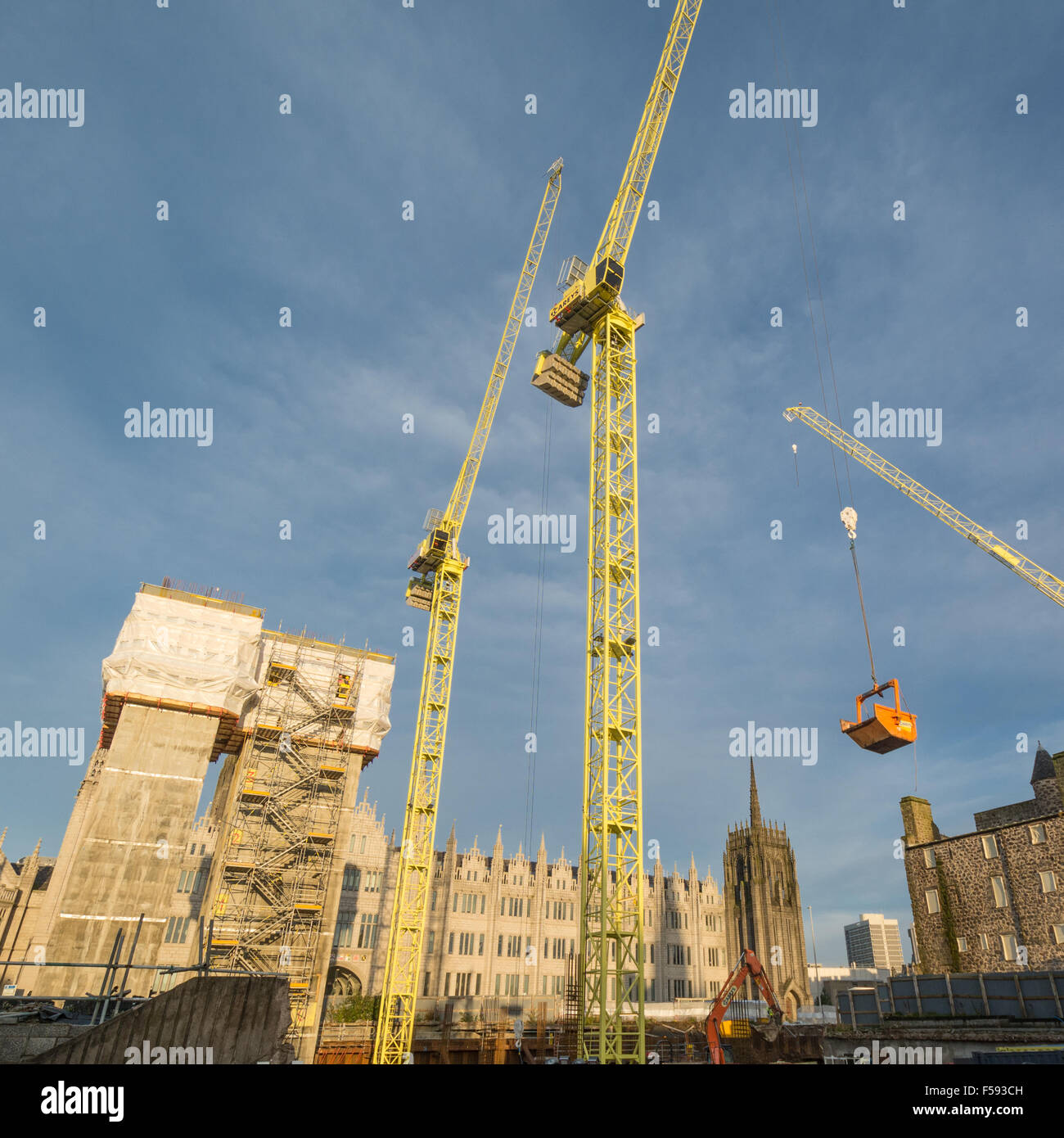 Marischal square construction hi-res stock photography and images - Alamy
