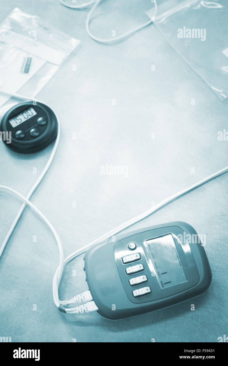 Electro physiotherapy electrical impulse stimulation rehabiliation ...