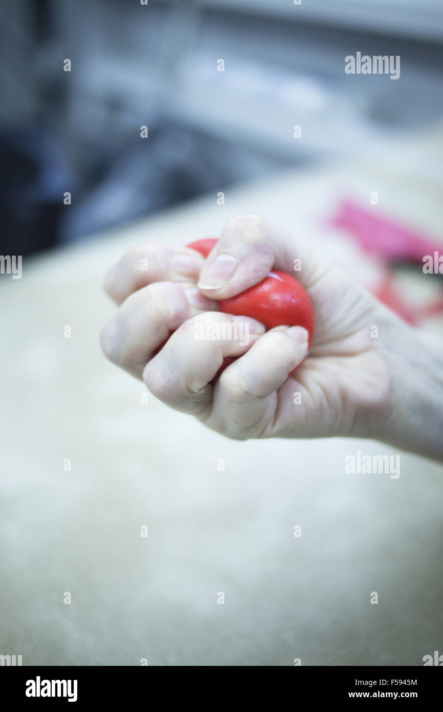 Hand stimulation used to treat pain, muscles injuries, strains and ...