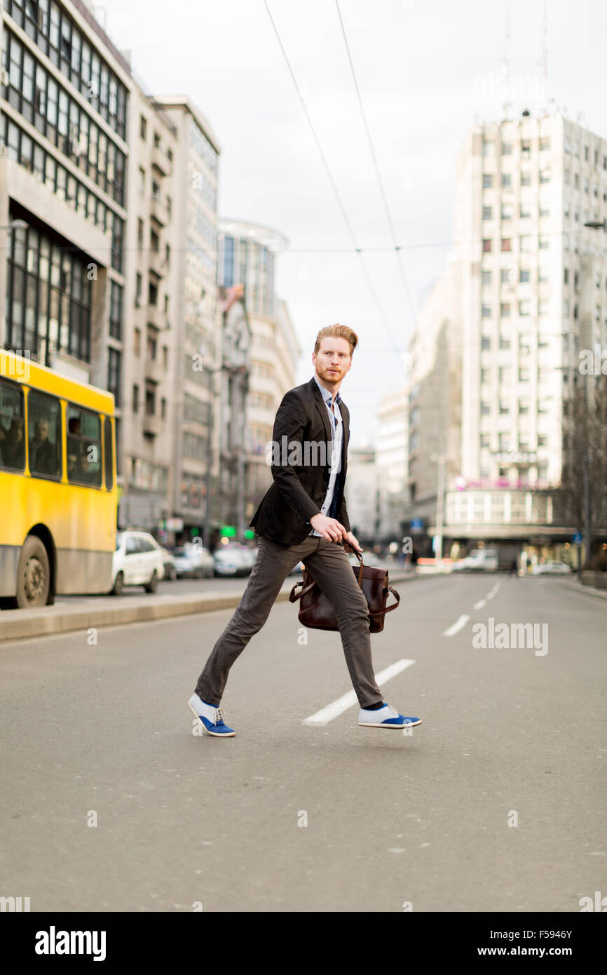 Rushing for a bus hi-res stock photography and images - Alamy