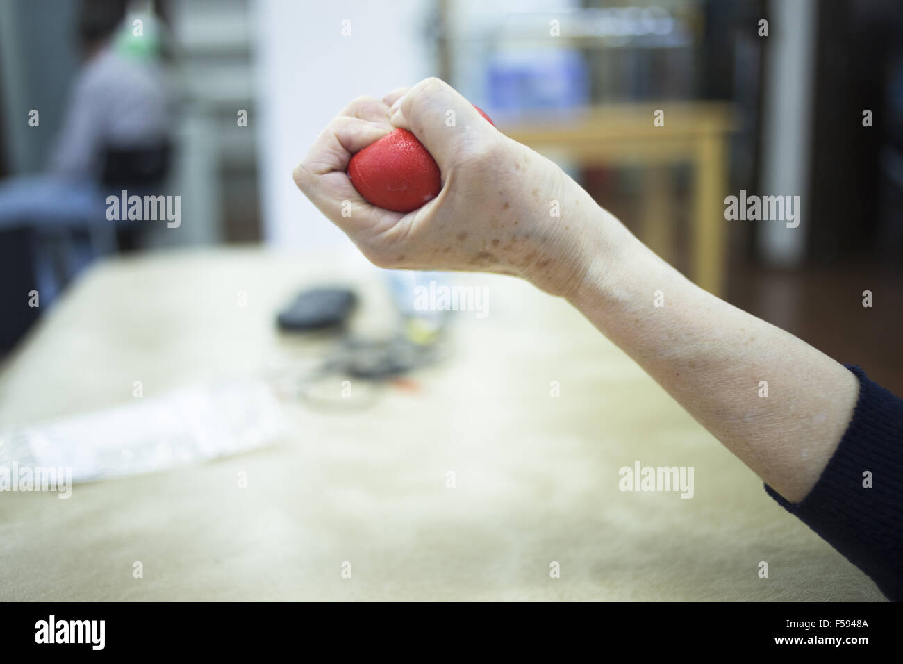 Hand stimulation used to treat pain, muscles injuries, strains and ...