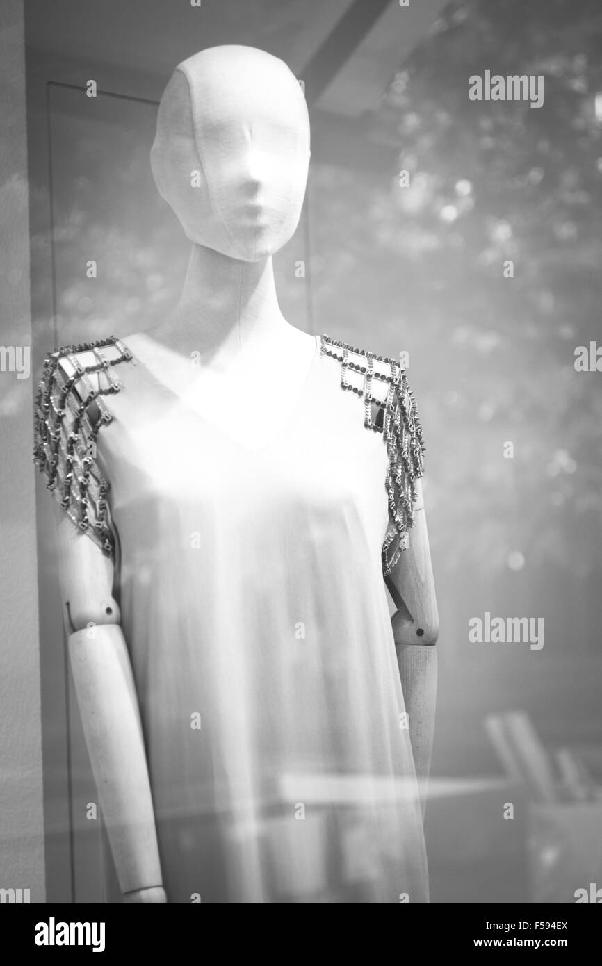 Shop window display mall Black and White Stock Photos & Images - Alamy