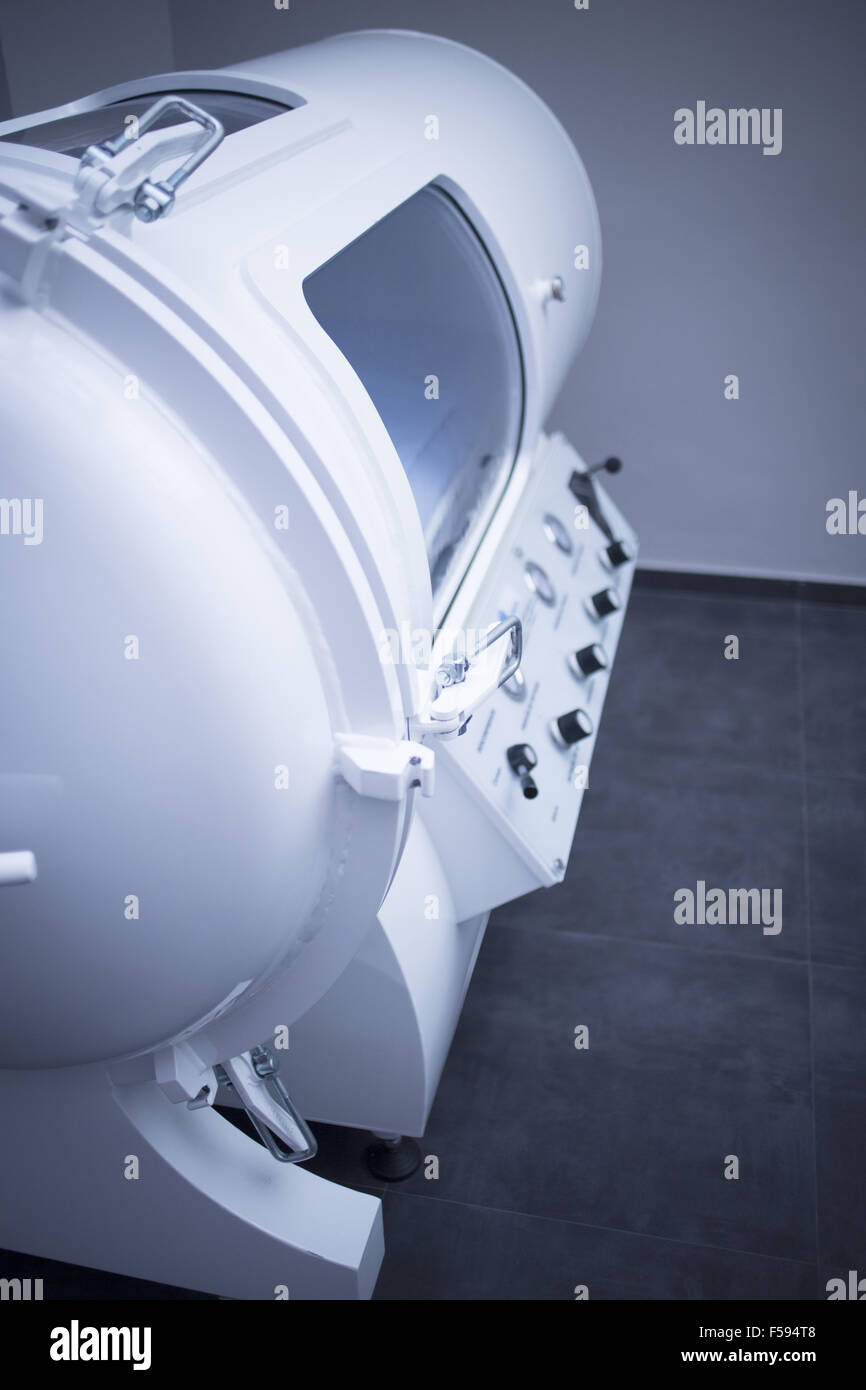 Hyperbaric Oxygen Therapy (HBOT) chamber tank used for specialised ...
