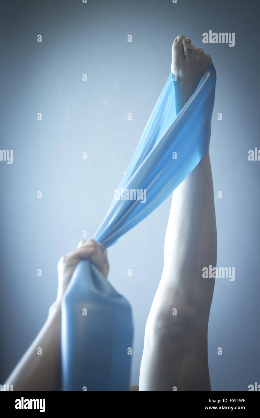 Pilates stretching leg hamstring foot achiles tendon yoga flexibility ...