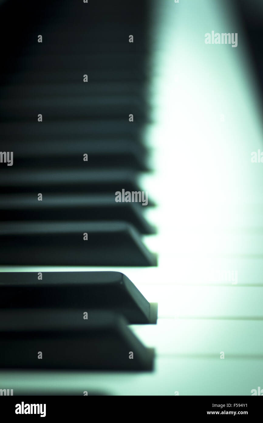 Piano concert keyboard keys in nightclub classical jazz music concert ...