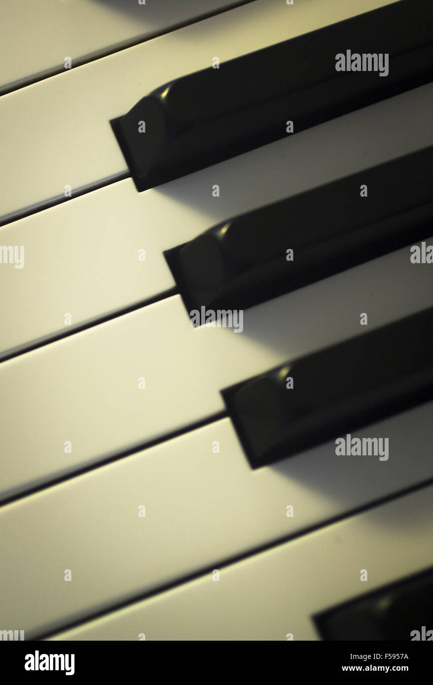 Piano concert keyboard keys in nightclub classical jazz music concert ...