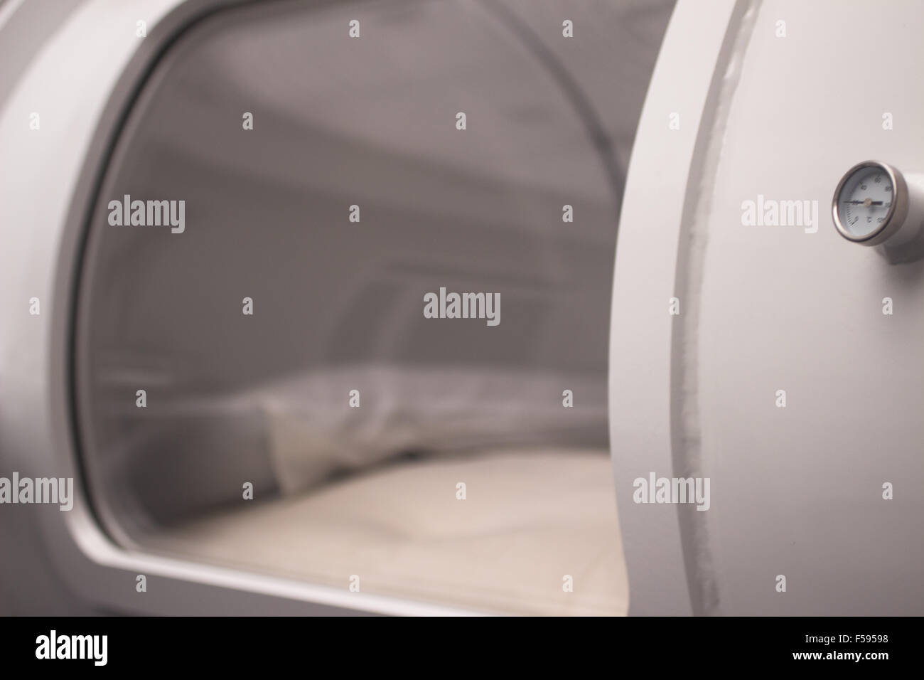 Hyperbaric Oxygen Therapy (HBOT) chamber tank used for specialised ...