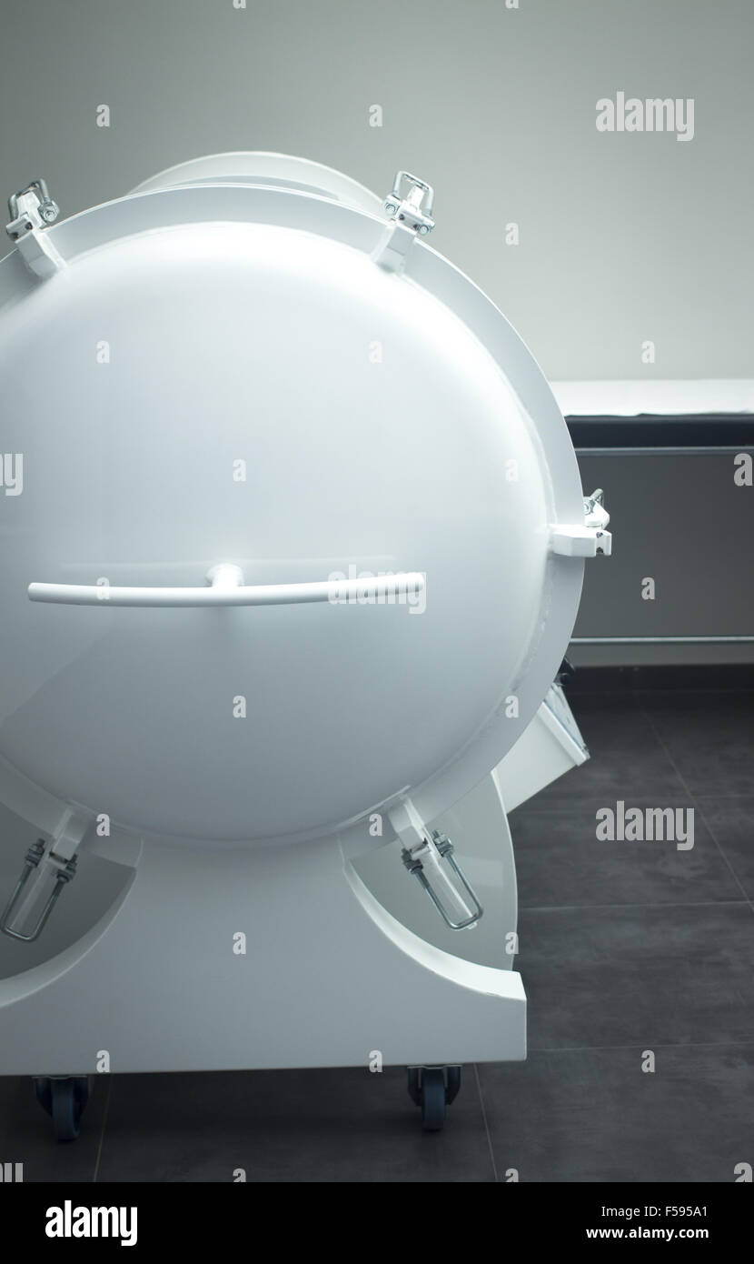 Hyperbaric Oxygen Therapy (HBOT) chamber tank used for specialised ...