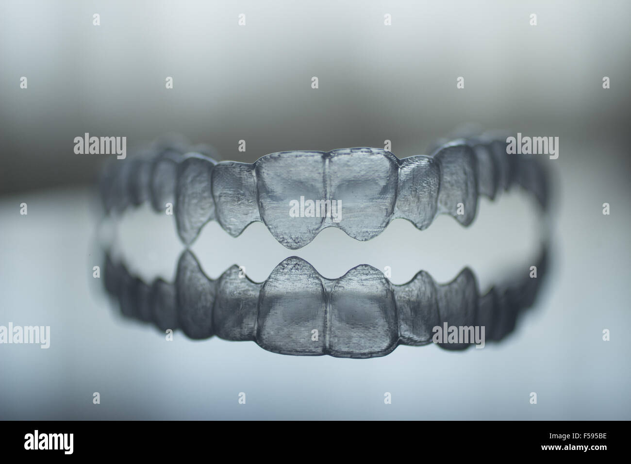 Invisible Invisalign plastic dental teeth brackets tooth braces ...