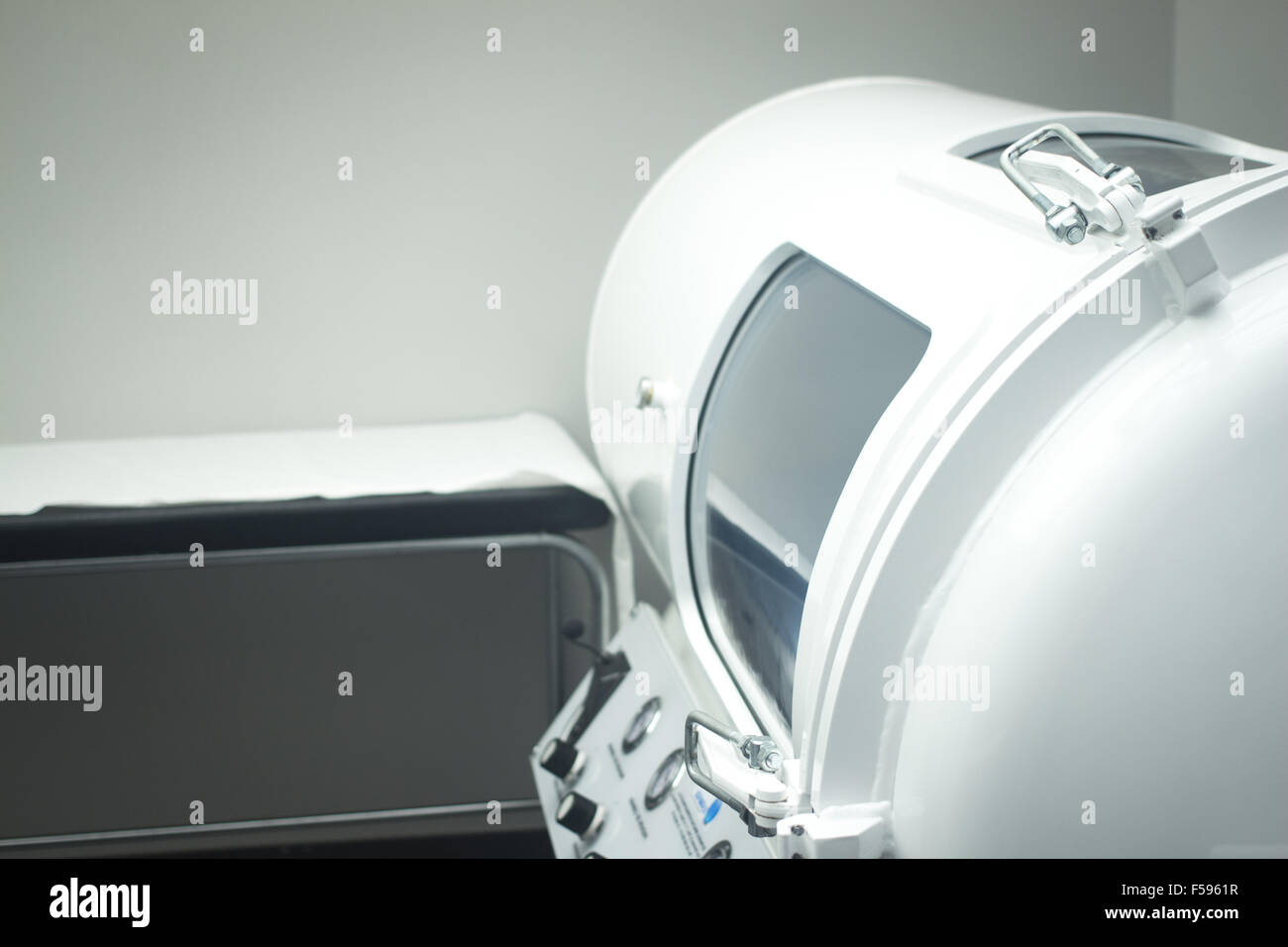 Hyperbaric Oxygen Therapy (HBOT) chamber tank used for specialised ...