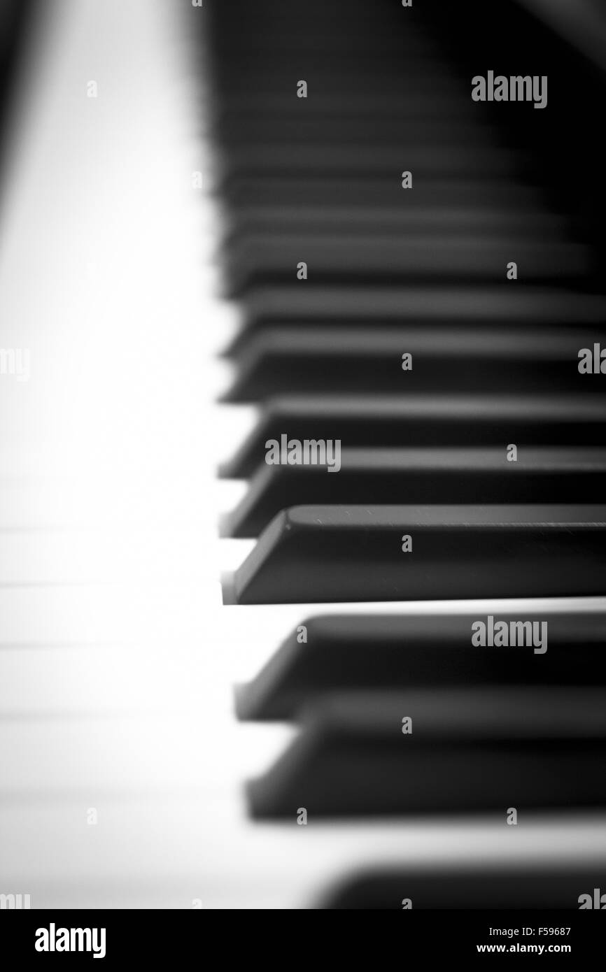 Piano concert keyboard keys in nightclub classical jazz music concert ...