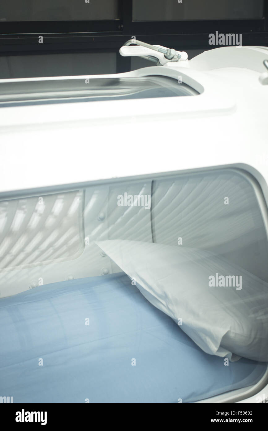 Hyperbaric Oxygen Therapy (HBOT) chamber tank used for specialised ...