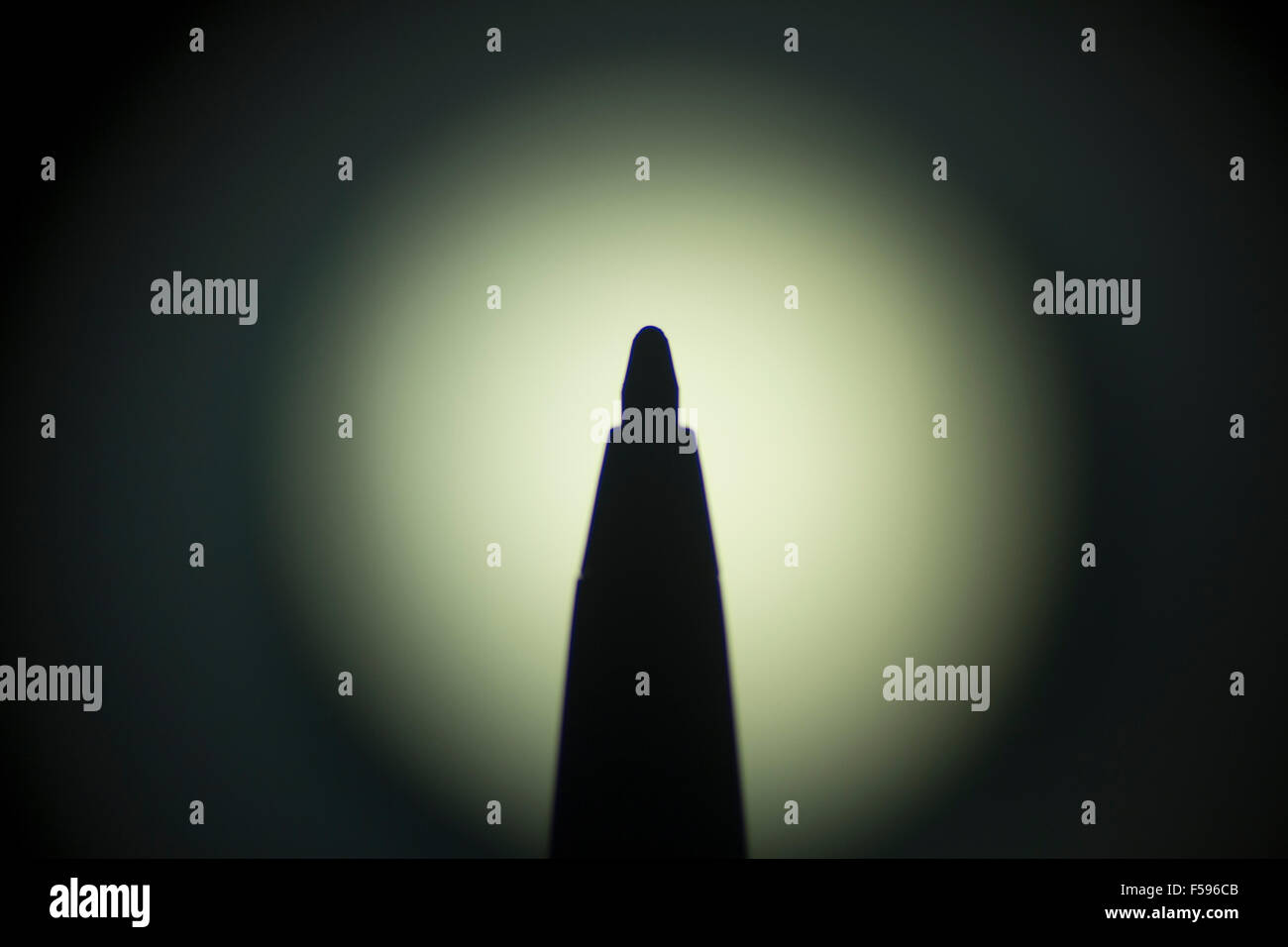 Ballpoint biro pen silhouette photograph Stock Photo - Alamy