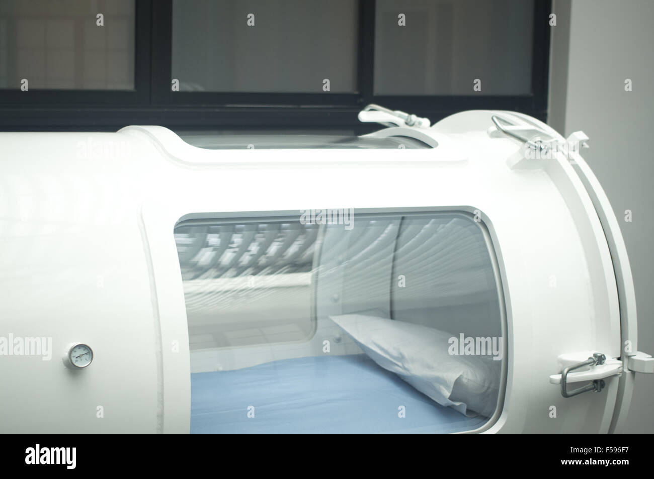 Hyperbaric Oxygen Therapy (HBOT) chamber tank used for specialised ...