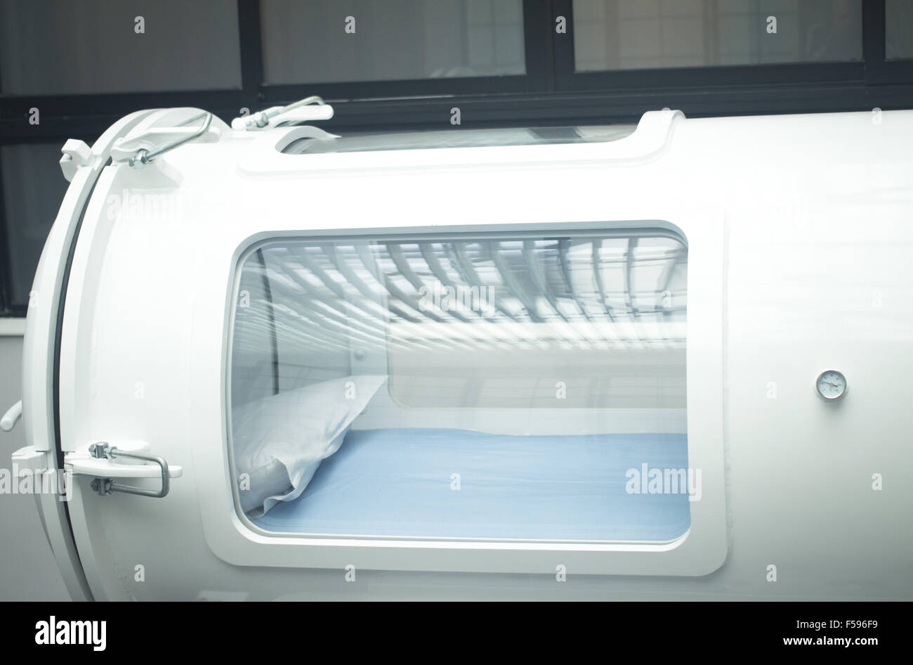 Hyperbaric Oxygen Therapy (HBOT) chamber tank used for specialised ...