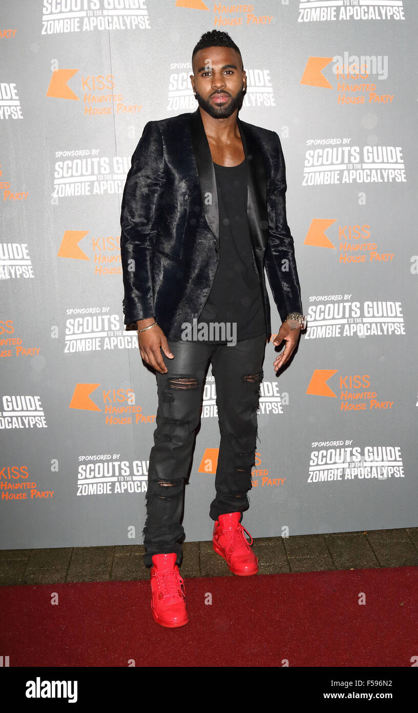 London, UK. 29th October, 2015. Jason Derulo at Kiss FM's Red carpet ...