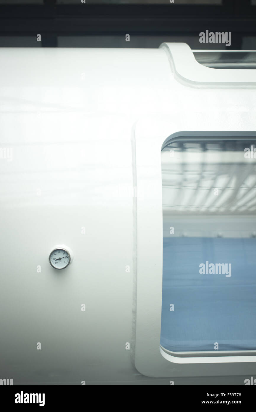 Hyperbaric Oxygen Therapy (HBOT) chamber tank used for specialised ...