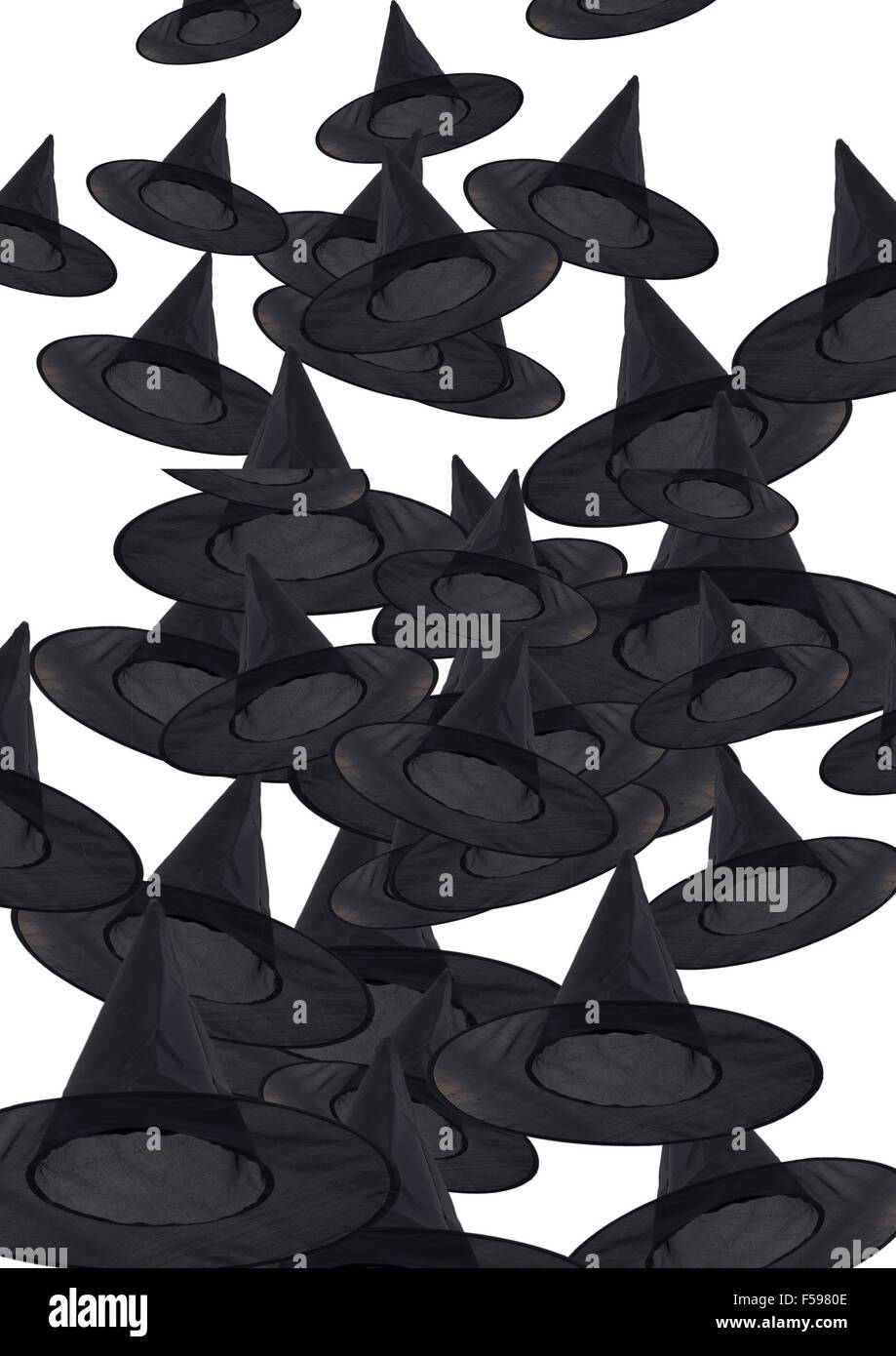 Black pointed witches hats Stock Photo - Alamy