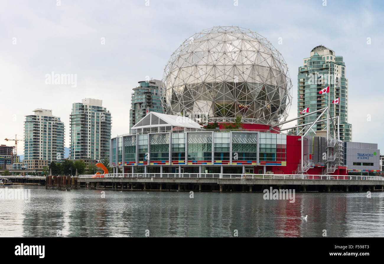 Science World, an educational science centre at the end of False Creek ...