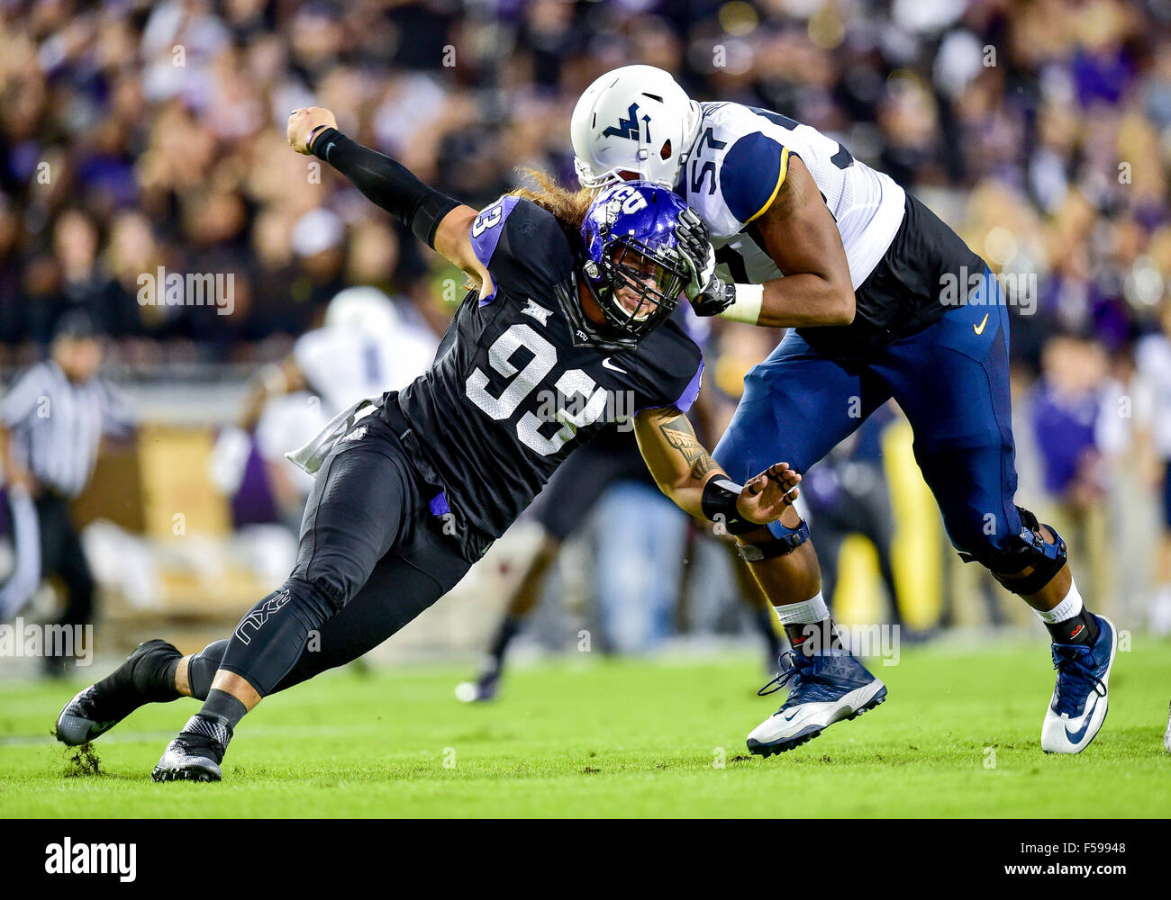 October 29th, 2015: .TCU Horned Frogs defensive end Mike Tuaua (93 ...
