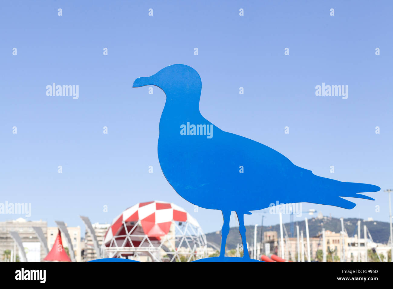 Giant metal seagull sculpture Stock Photo - Alamy