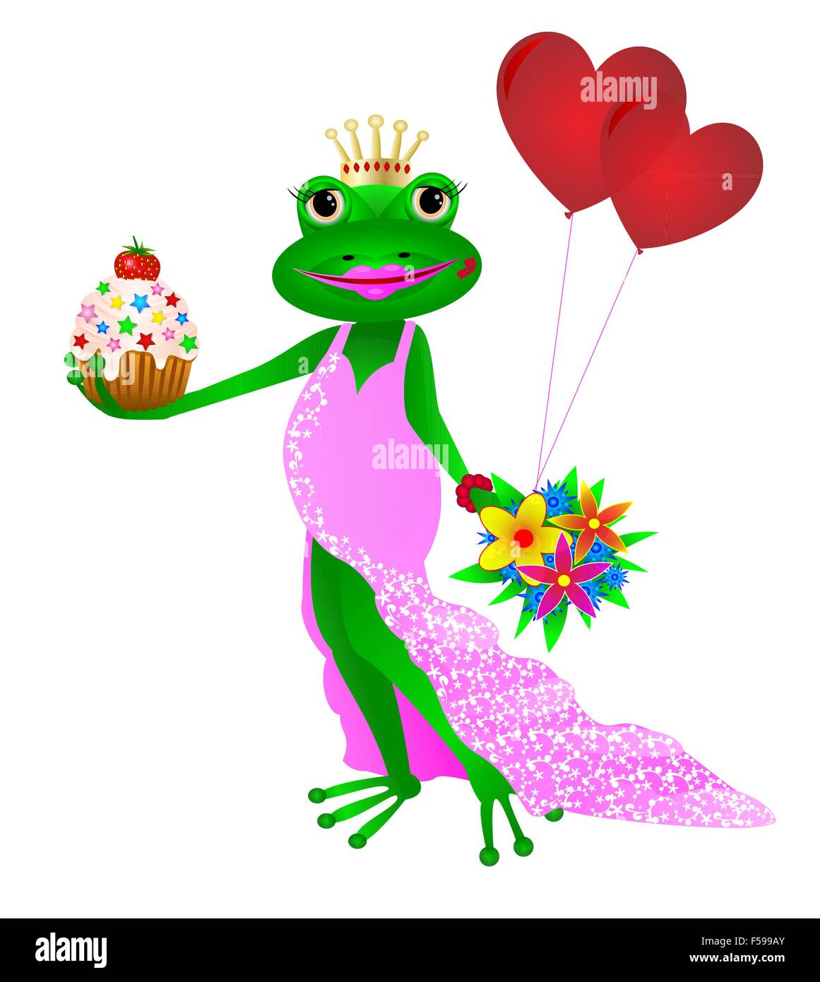 Happy Birthday frog Stock Vector Image & Art - Alamy