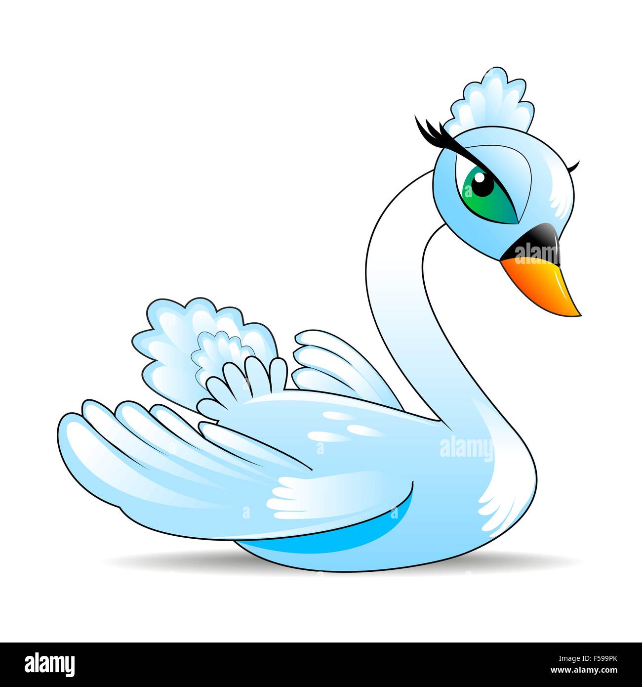 Swan cartoon hi-res stock photography and images - Alamy