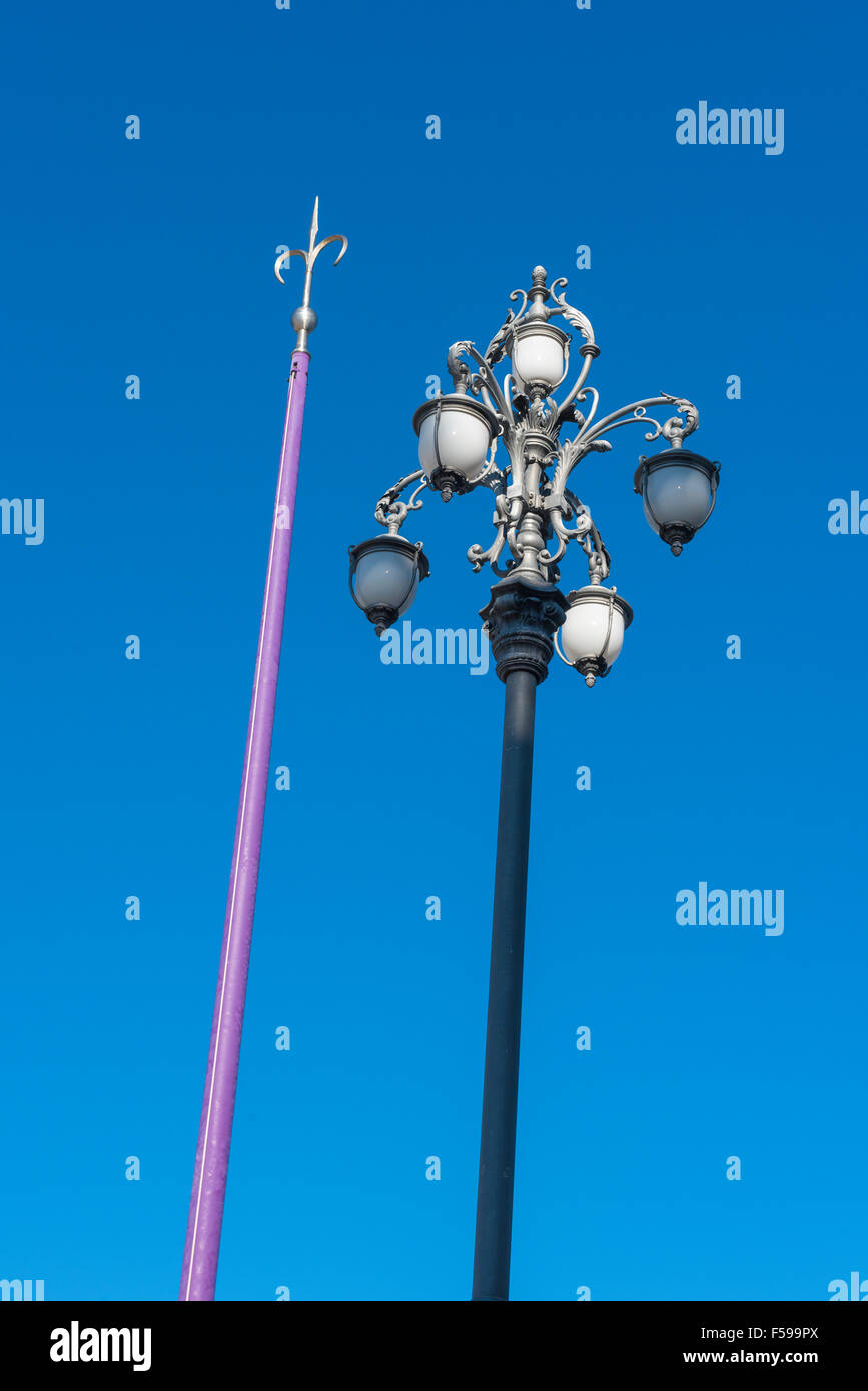 Trieste Piazza dell'unita d'Italia, art nouveau inspired lamp posts are ...