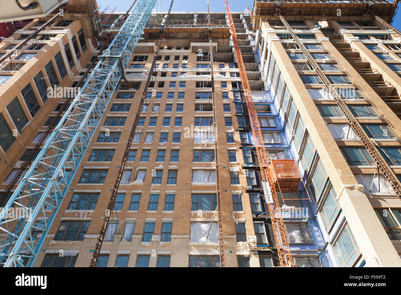 High-rise condominium building under construction - Washington, DC USA ...