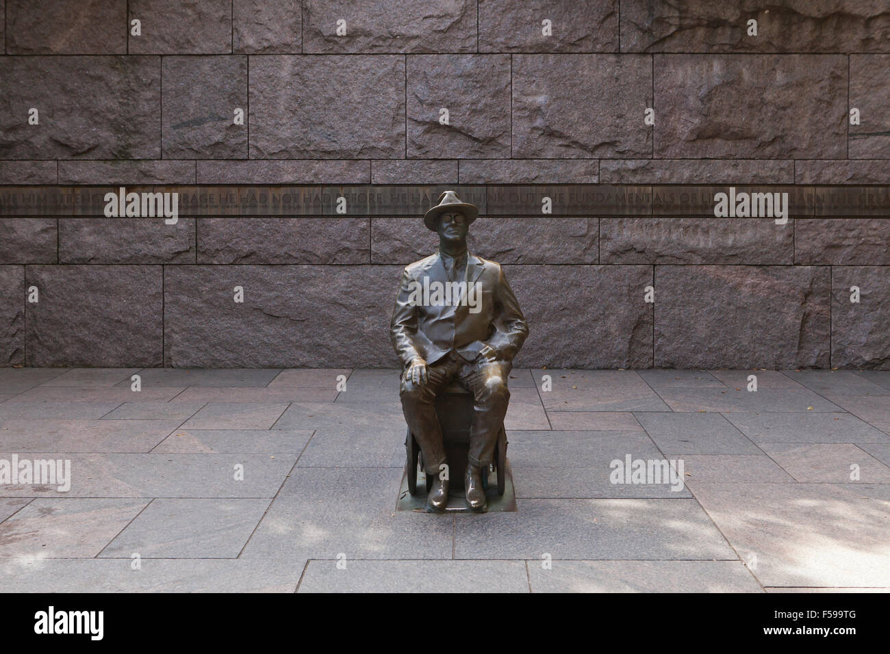 Franklin Delano Roosevelt Memorial statue - Washington, DC USA Stock ...