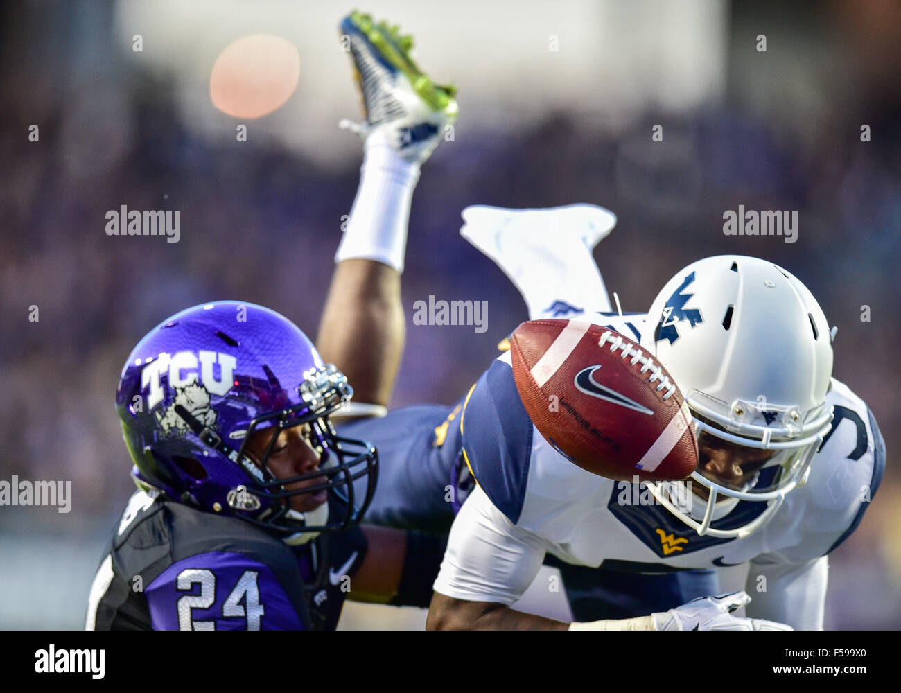 October 29th, 2015: .TCU Horned Frogs cornerback Julius Lewis (24) and ...