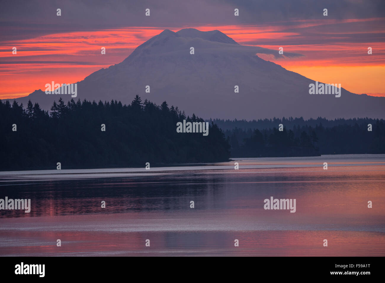 Sunrise at mount rainier hi-res stock photography and images - Alamy