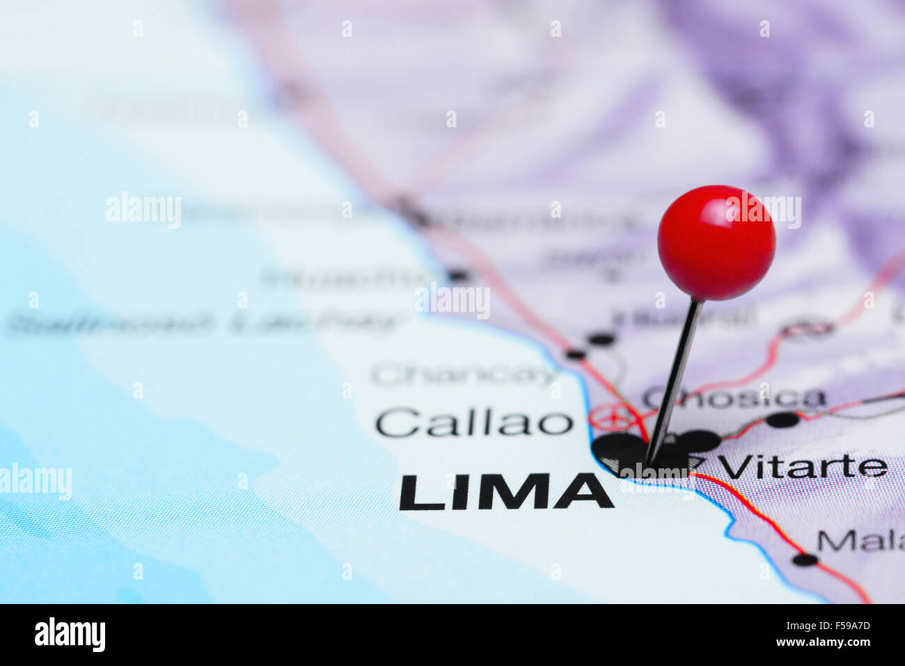 Map of lima, peru hi-res stock photography and images - Alamy