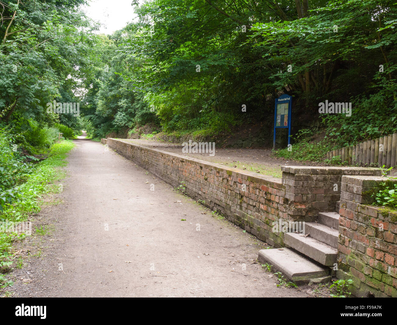 Former Wheelock railway station, now part of Wheelock Rail Trail near ...