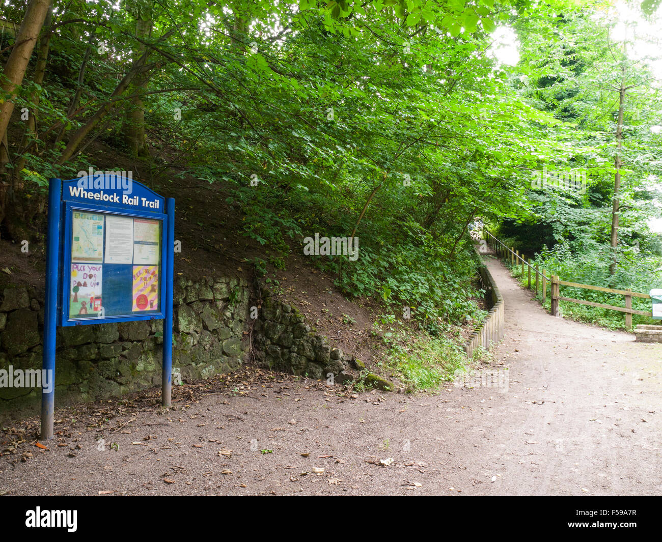 Former Wheelock railway station, now part of Wheelock Rail Trail near ...
