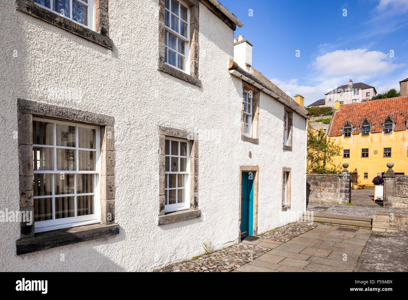 Old buildings in the historic Royal Burgh of Culross, Fife, Scotland UK ...
