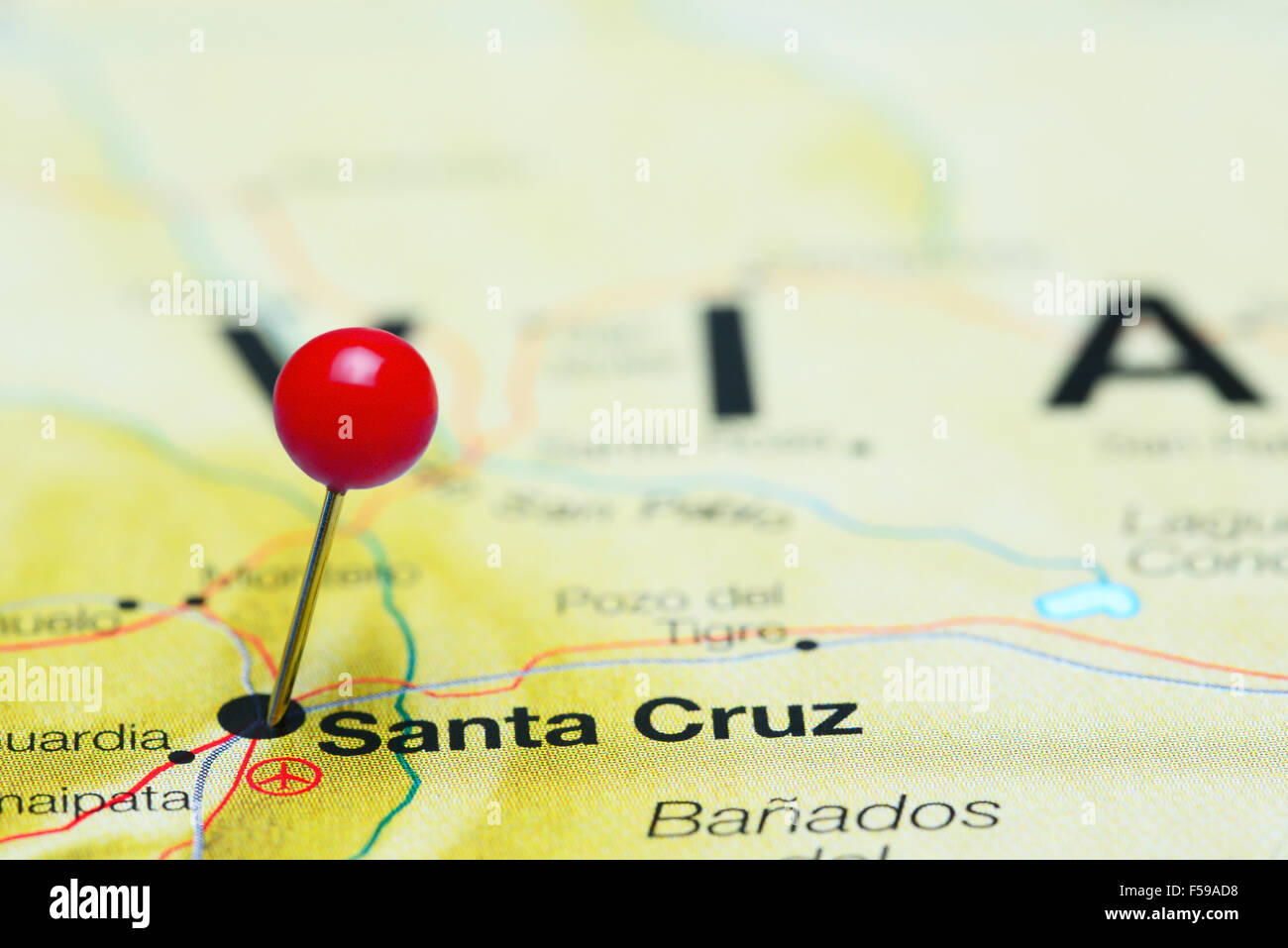 Map of santa cruz hi-res stock photography and images - Alamy