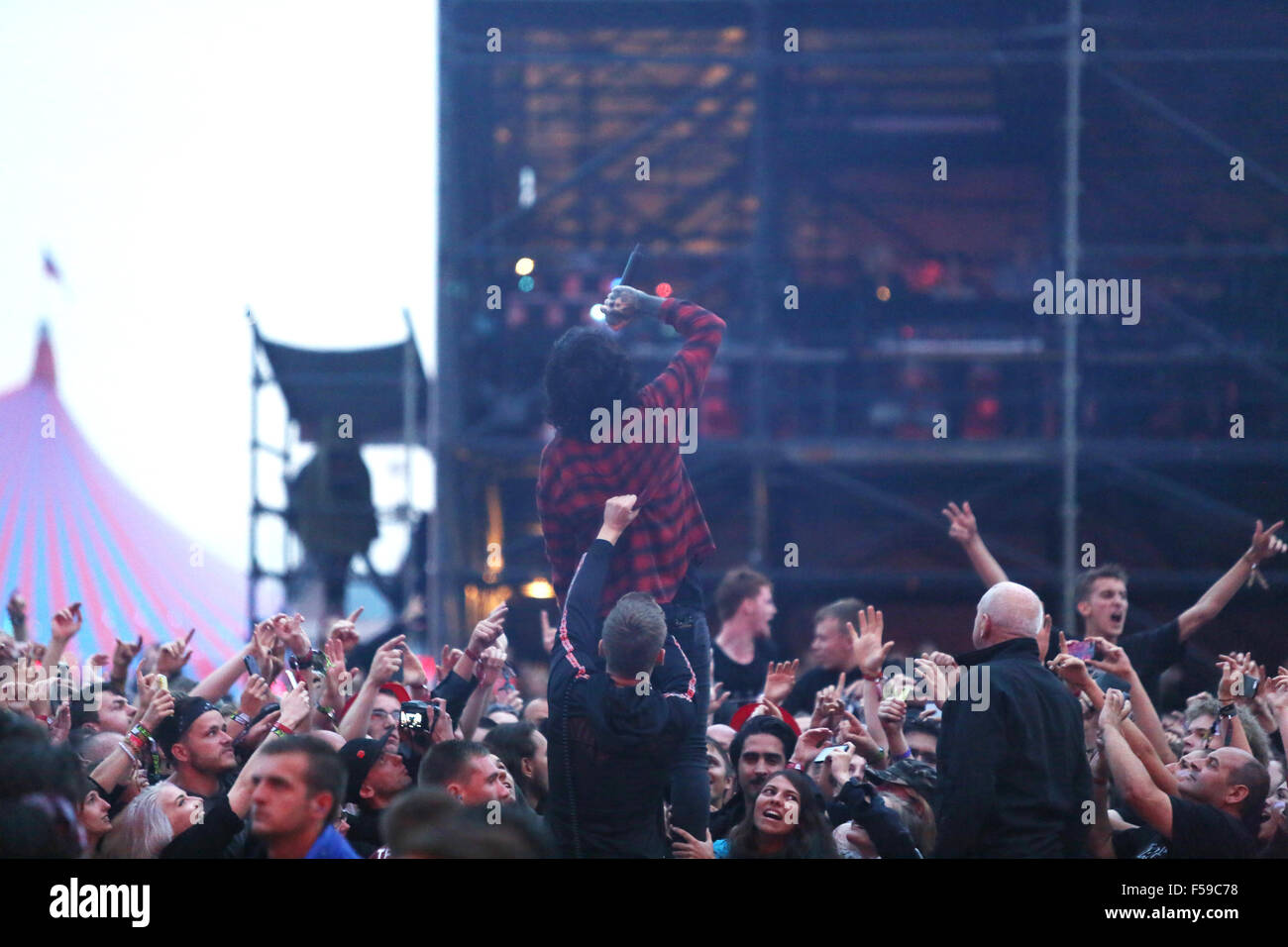 Reading Festival 2015 - Day 2 Featuring: Bring Me The Horizon Where ...