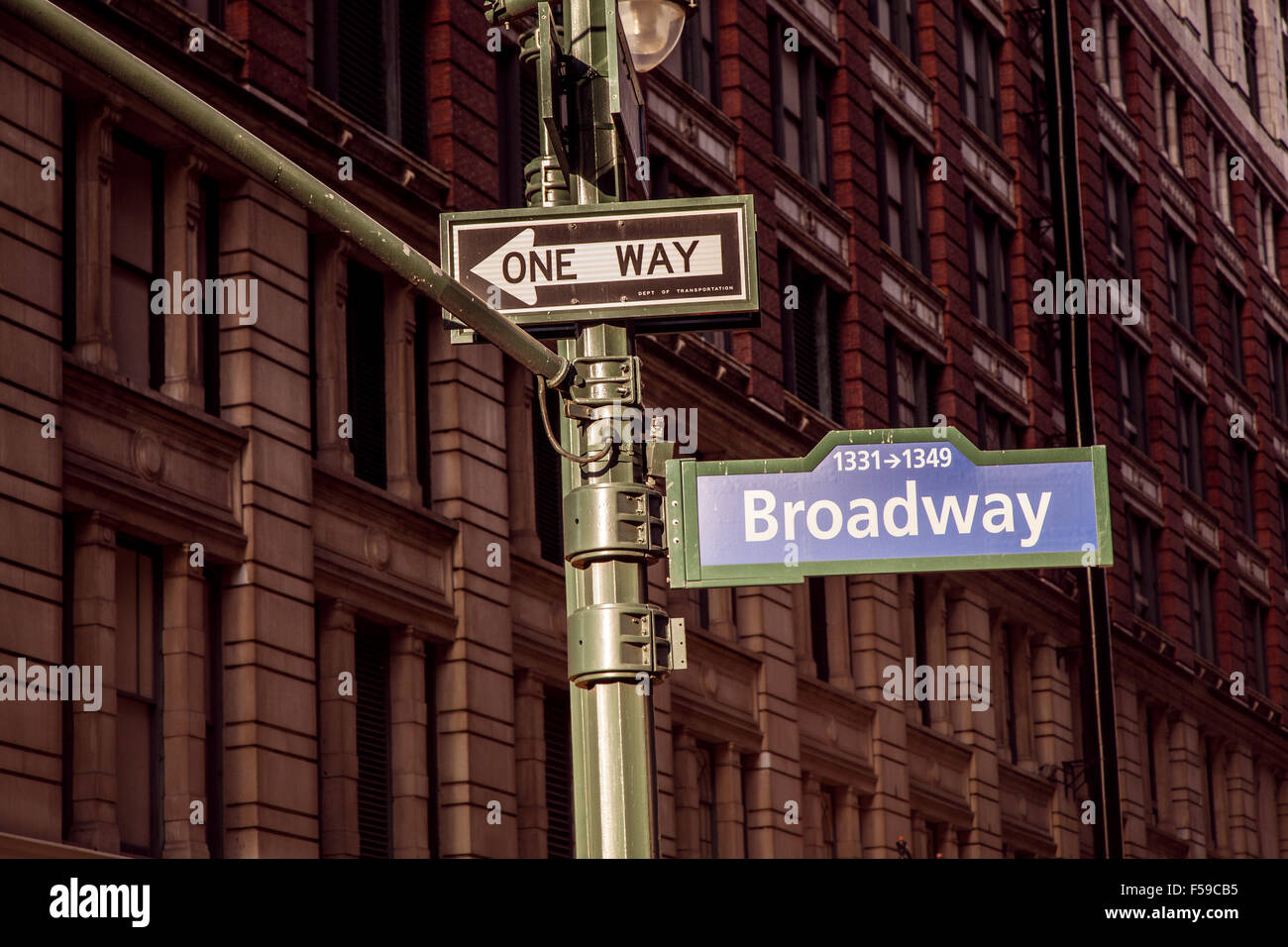 Broadway street sign hi-res stock photography and images - Alamy