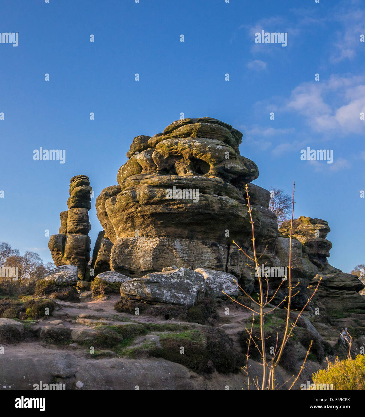 Brimham Rocks, Yorkshire, England, United Kingdom Stock Photo - Alamy