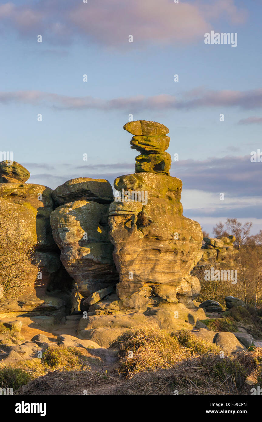 Brimham Rocks, Yorkshire, England, United Kingdom Stock Photo - Alamy