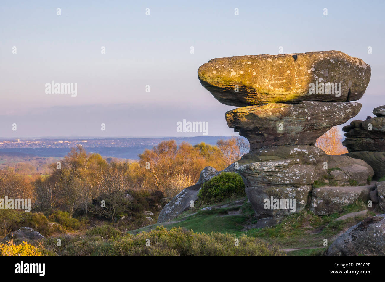 Brimham Rocks, Yorkshire, England, United Kingdom Stock Photo - Alamy