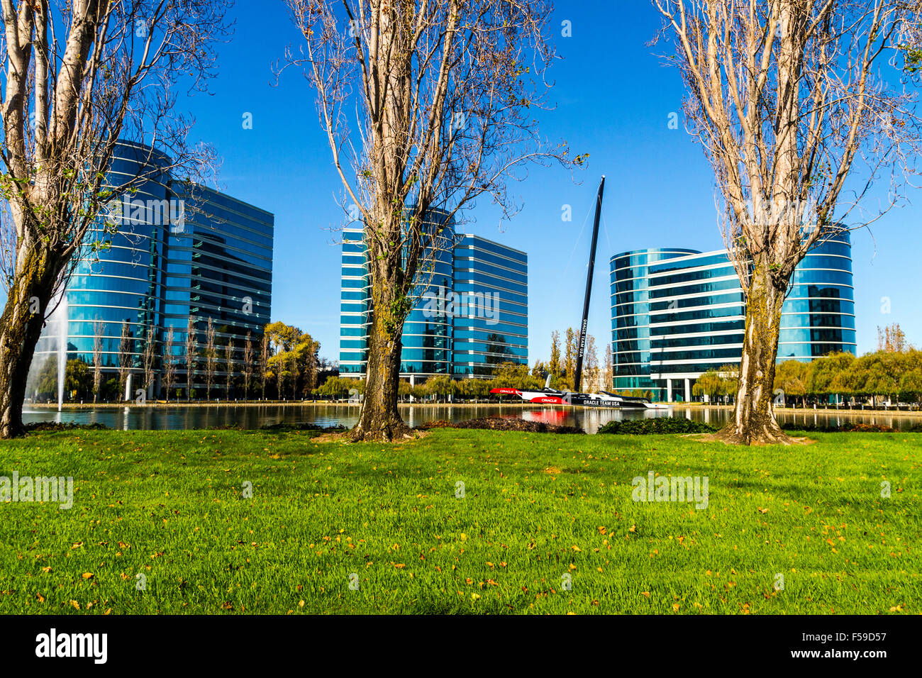 Oracle headquarters in Redwood City California USA Stock Photo - Alamy